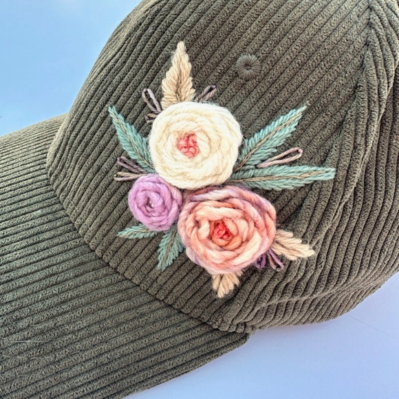 Allison Kizer Designs | Accessories | Corduroy Baseball Cap Hand ...